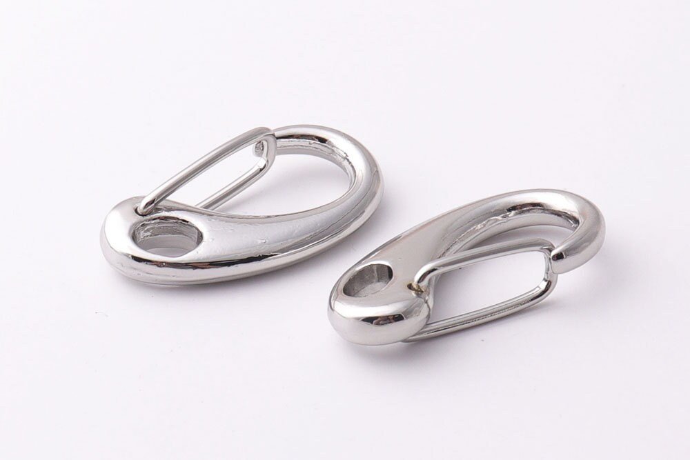 3117mm Spring Clasp Silver Spring Hook Clasp Push Gate Hook - Etsy