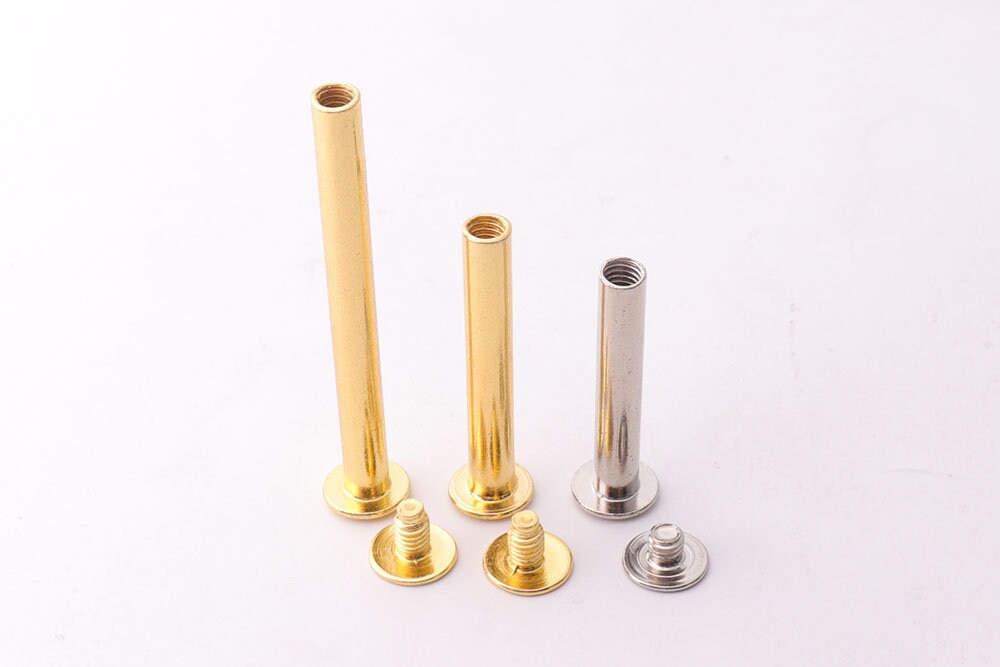 10set Gold Silver Screw rivets Chicago screw concho screw | Etsy