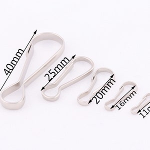 Lanyard Hooks Spring Lanyard Clips Snap Clip Hooks for ID Card/keychain ...