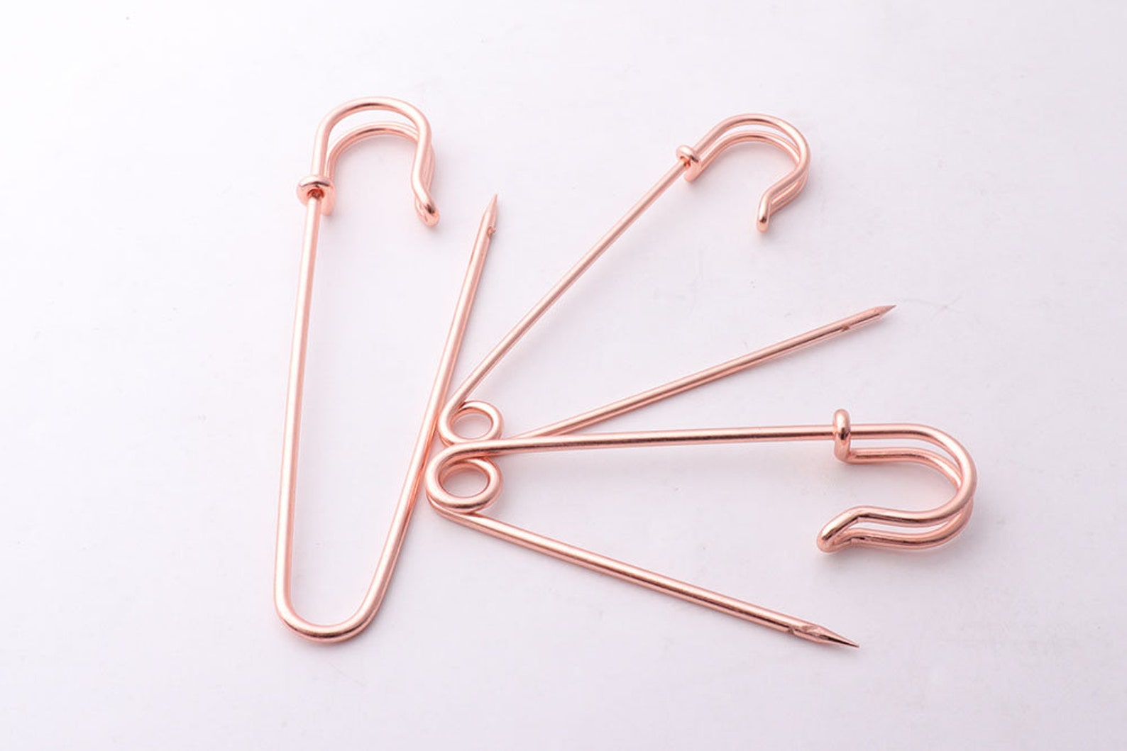 10pcs Rose Gold Safety Pins 64mm 70mm 85mm Larger Safety Pins - Etsy