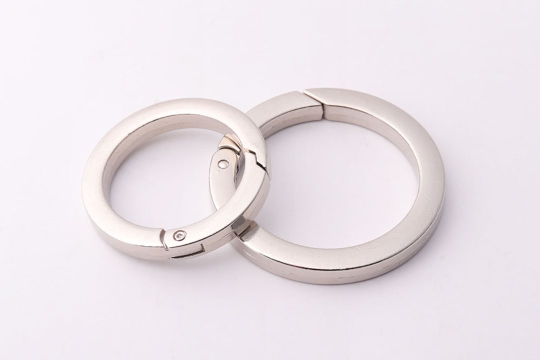 Silver O-rings 35mm 43mm Spring Gate Ring Large O Rings Spring Ring ...