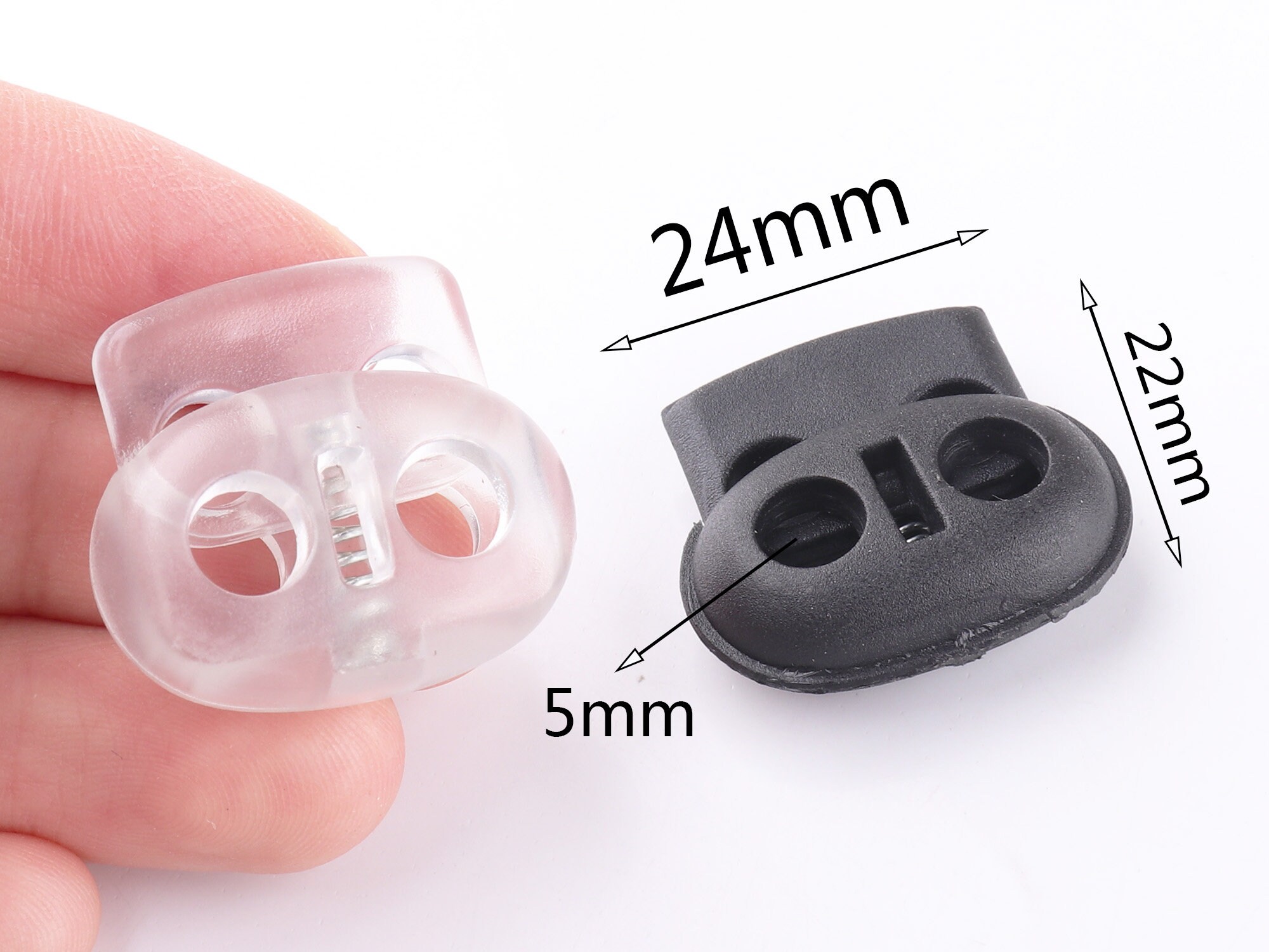 Plastic Cord Lock Spring Rope Buckle Paracord Lock Oval Double | Etsy