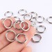 Silver O Rings Small O-rings Buckles Seamed Rings Jewelry Making Jump ...