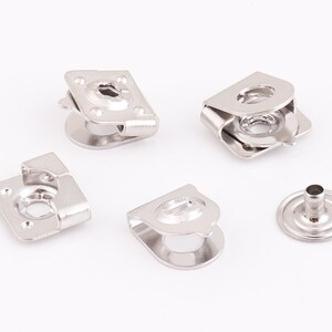 50set Silver Hook and Eye Metal Hook and Eye Clasp Hook and Eyes ...