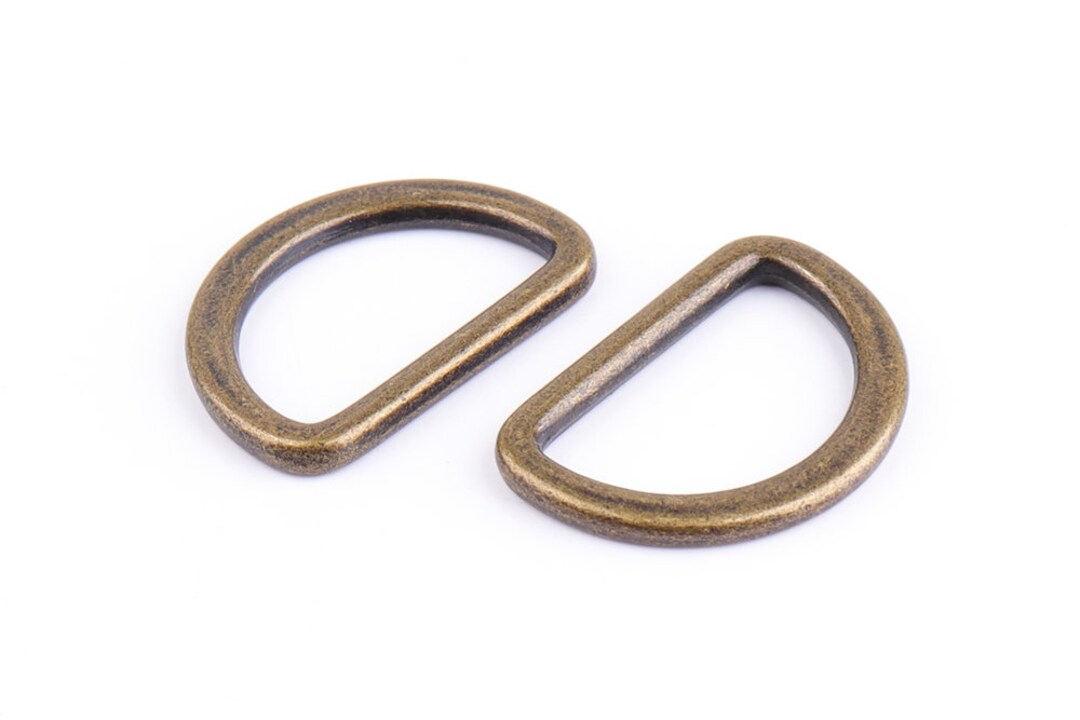 6pcs Flat D Ring Buckles 3/4"inch(19mm) Metal D Ring Bronze D Rings ...