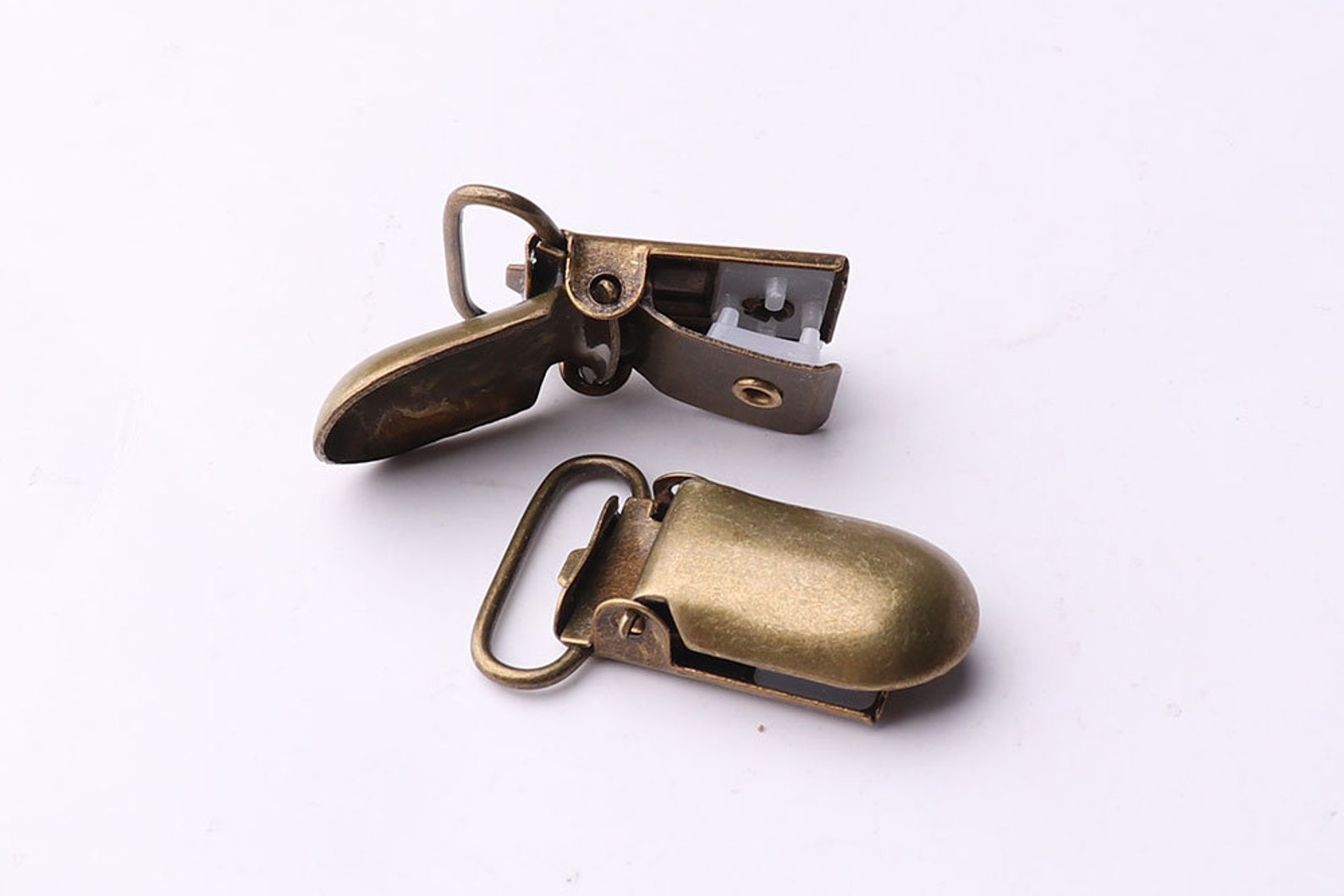 10pcs Bronze Pacifier Clips Dummy Clips Metal Suspender Clips - Etsy