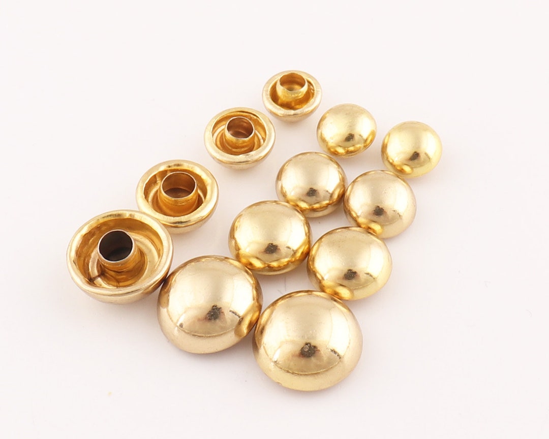 DOME Mushroom Rivet Flat Round Studs Rapid Stud Rivet Round Cap Rivets ...
