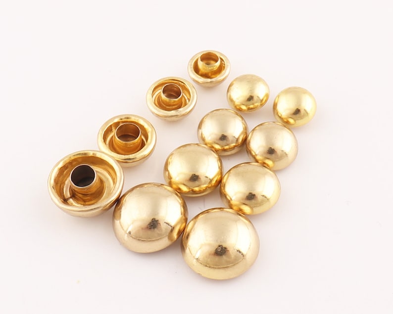 DOME Mushroom Rivet Flat Round Studs Rapid Stud Rivet Round - Etsy