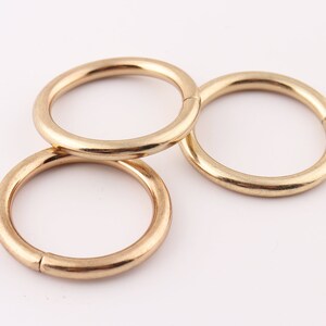 10pcs 125mm Light Gold Round Rings O Ring Purse Ring - Etsy