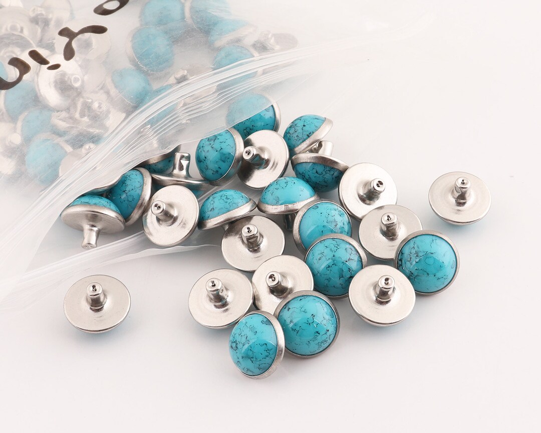 Rhinestone Rivets Marble Decorative Rivet Single Cap Rivets Rapid ...
