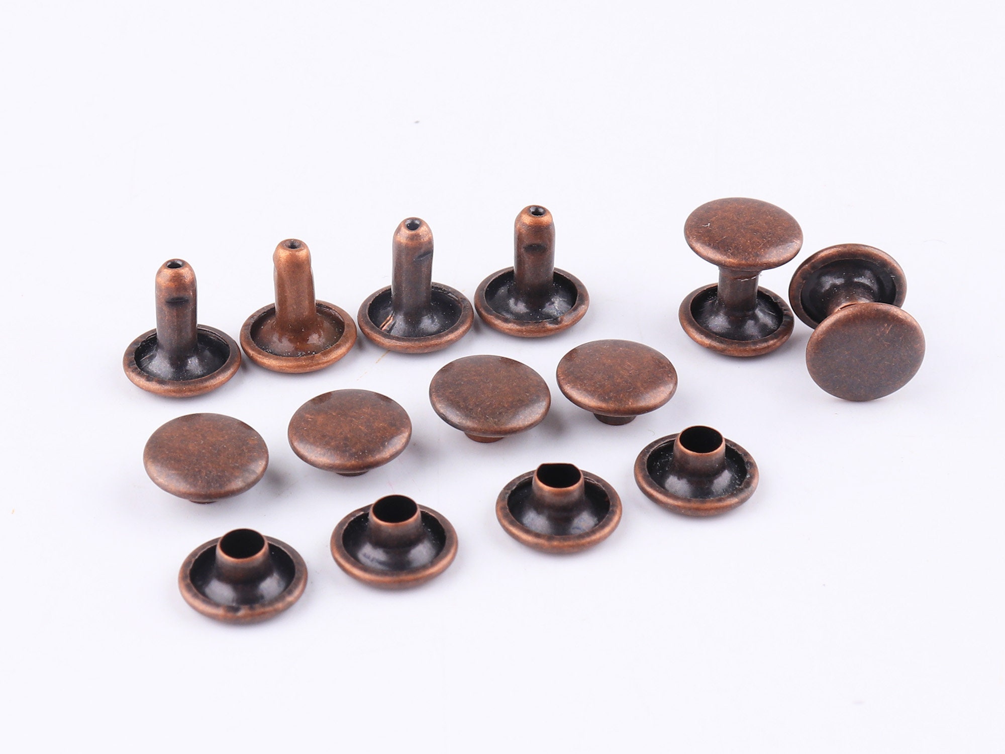 Remaches rápido remaches de doble tapa remaches redondos | Etsy