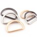 Mini D Rings Strap Ring Purse Rings FLAT Connector Rings D Shaped ...