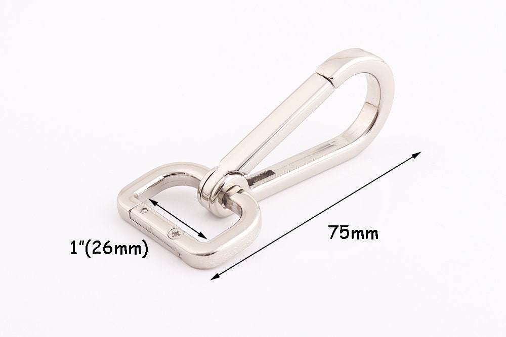 126mm Silver Swivel Clasps Push Gate Swivel Hook | Etsy