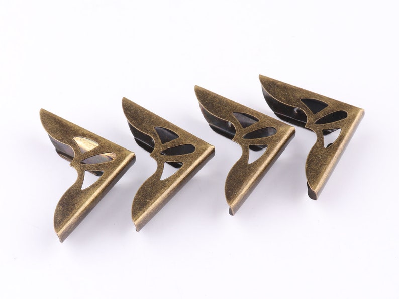 Bronze Corner Protector Metal Book Corners Album Frame Corner Hollowing ...