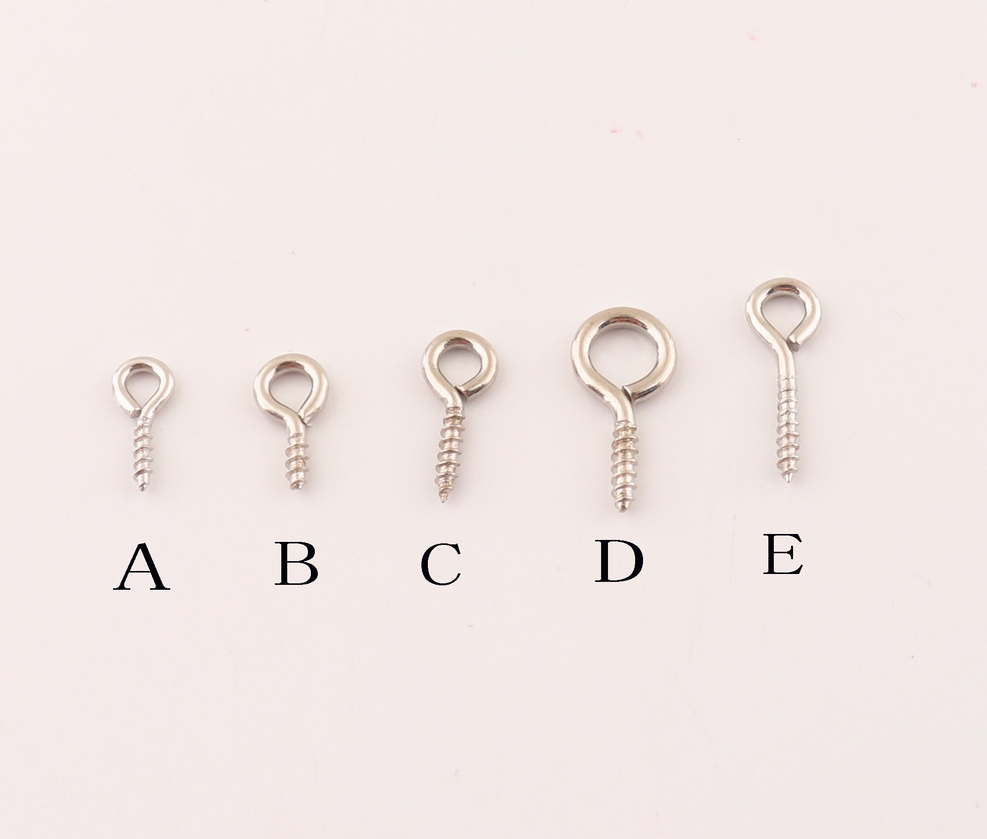 Screw Eye Bails Silver Eyelet Screws Eye Pin Hooks Bails - Etsy