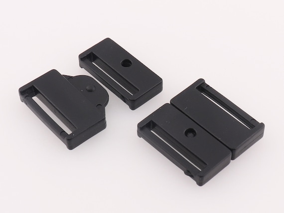 Breakaway Buckles Safety Buckle Black Slide Buckle Webbing Buckles Lanyard Buckle Belt Strap 3 4 inch 19mm Plastic 30pcs