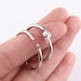 Silver Binder Rings Hinge Sleepers Split Ring Snap Rings Card Rings ...