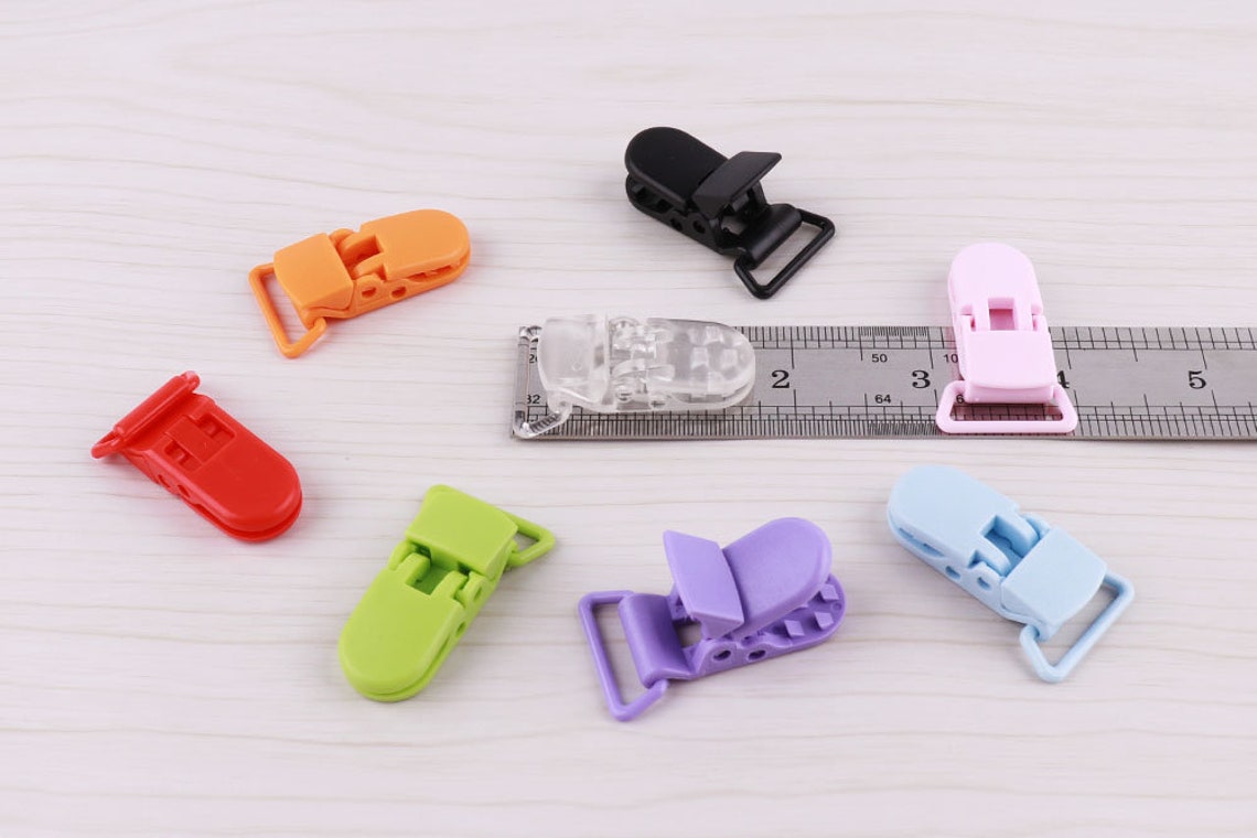 12pcs Suspender Clips Plastic Pacifier Clips KAM Clips Plastic | Etsy