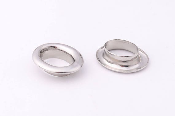 20set Eyelets with washer Silver Grommet Eyelet Rivets Oval | Etsy