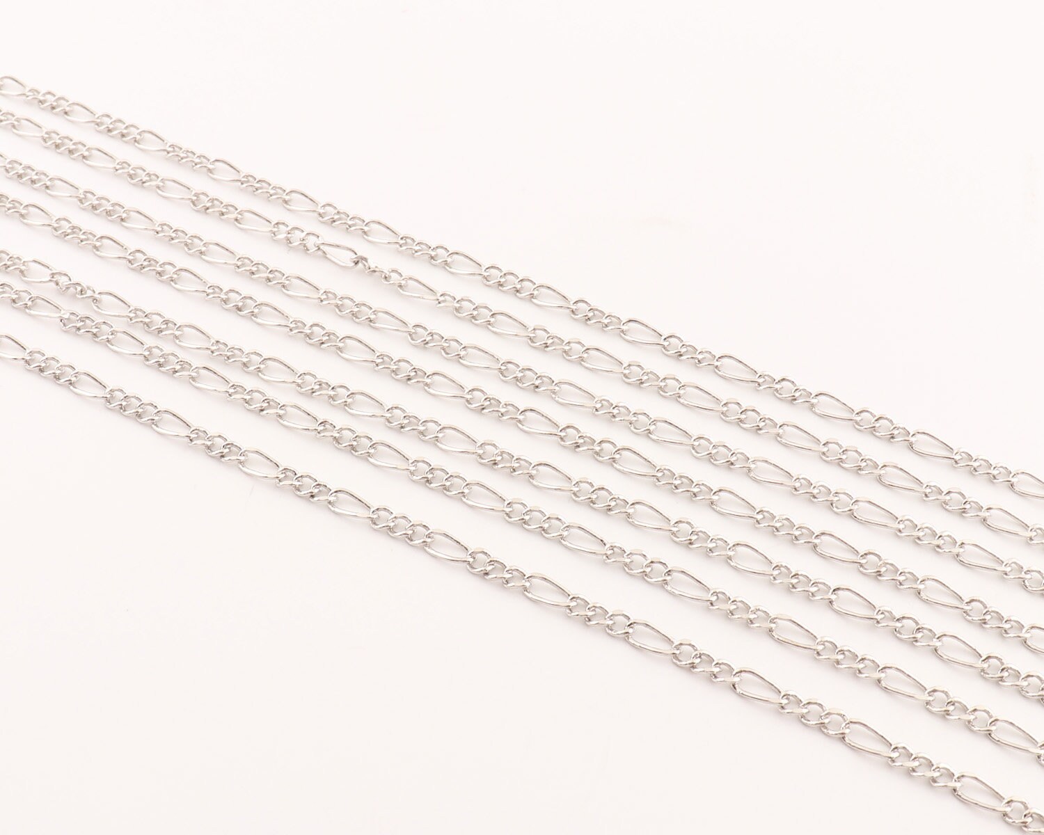 Silver Necklace Chain Body Chain Cable Chains Shiny Chain - Etsy
