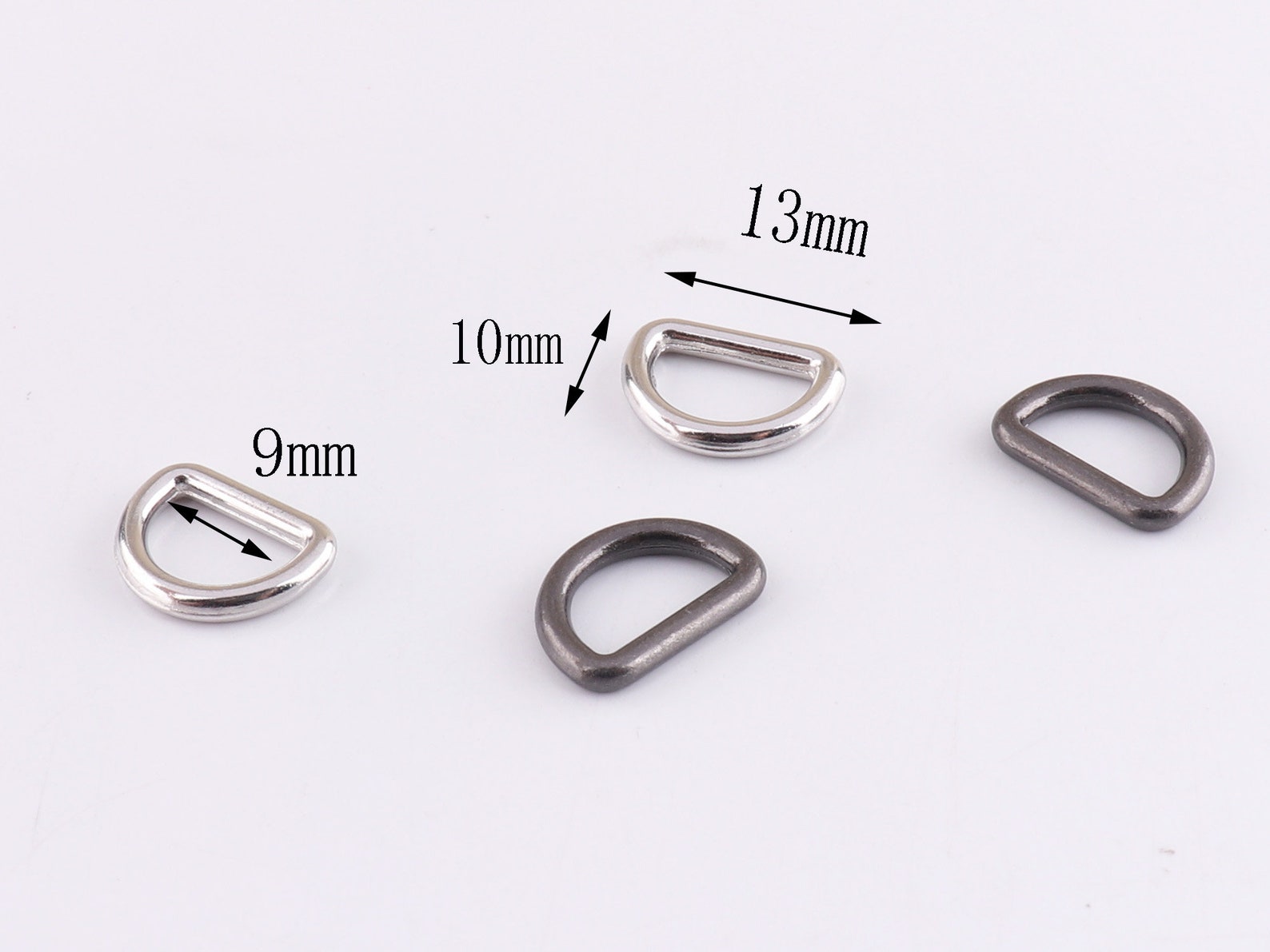 Mini D Rings Silver D Rings Buckle 3/89mm Small D Ring - Etsy