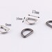 Mini D Rings Silver D Rings Buckle 3/8"(9mm) Small D Ring Metal D-rings ...