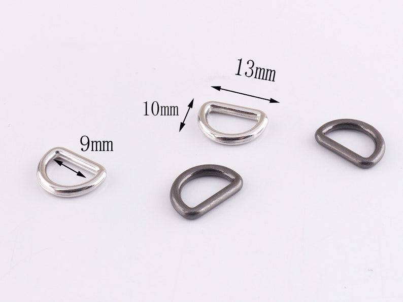 Mini D Rings Silver D Rings Buckle 3/89mm Small D Ring - Etsy