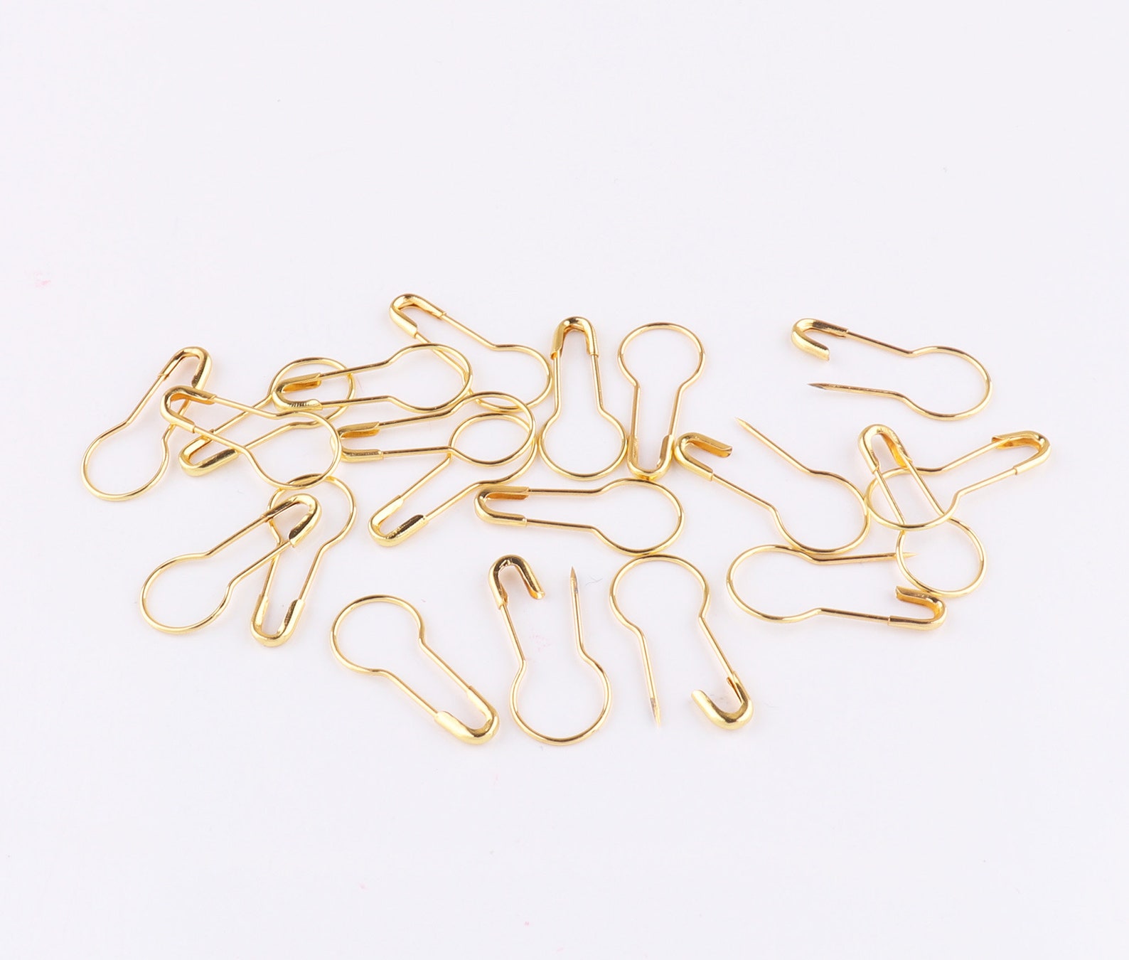 Gold Safety Pins Bulb Pins Stitch Marker Pins Pear Safety Pins | Etsy