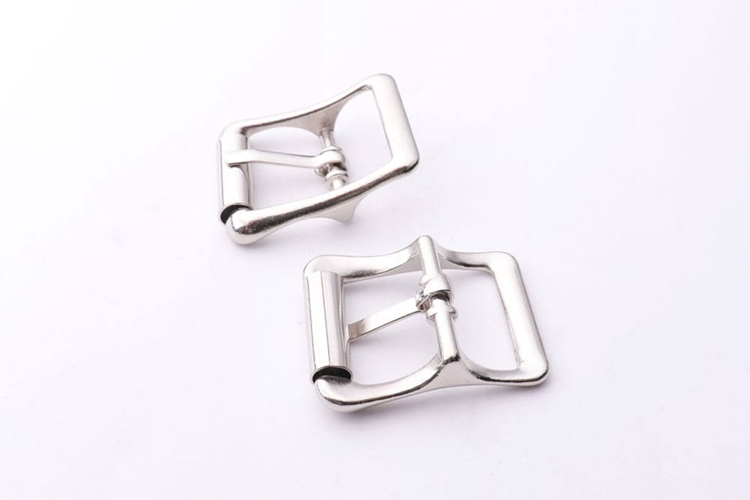 6pcs Silver Roller Buckle Pin Buckle Belt Buckle Strap Buckle Center ...