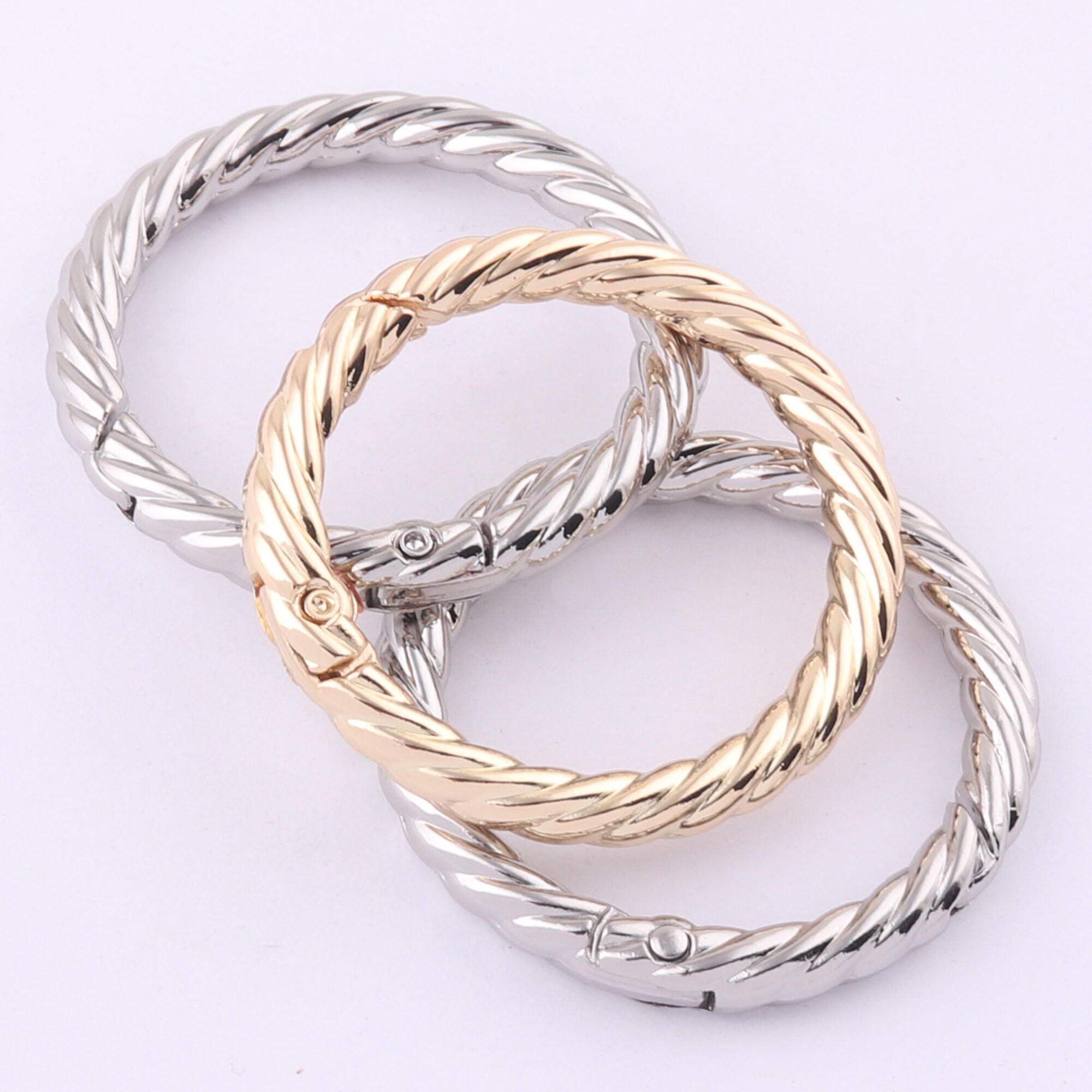 Silver Spring Gate Ring 30mm Round Gate Ring Spring Ring Clasp - Etsy UK