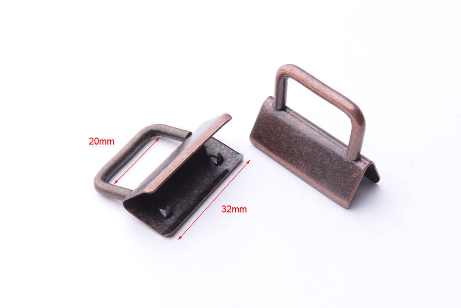 10set Key Fob Hardware With Key Rings Sets for Making Ribbon/fabric Key ...