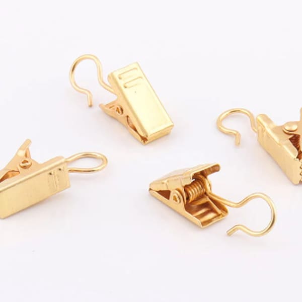 Brass Curtain Clips - Etsy UK