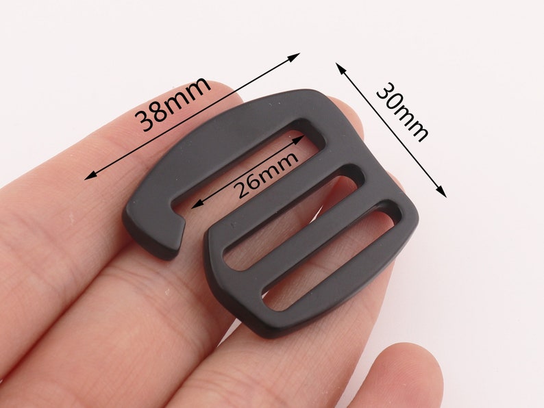 G Hooks Strap Slider Belt Adjuster Backpack Buckle Black Metal | Etsy