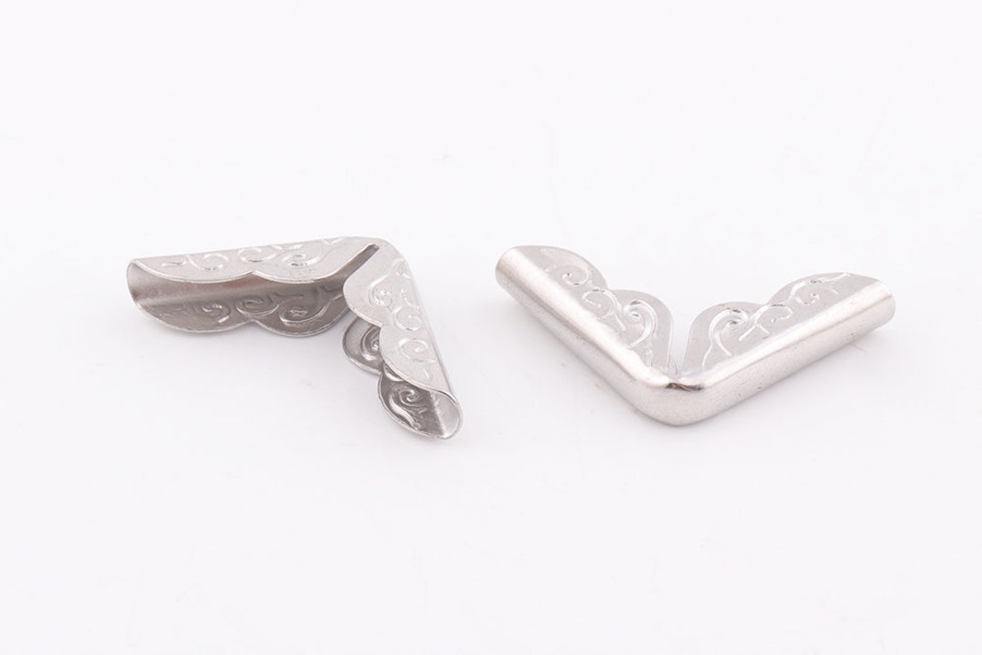 30pcs Silver Corner Protector 3/4" (20mm) Embossed Corner Protector ...