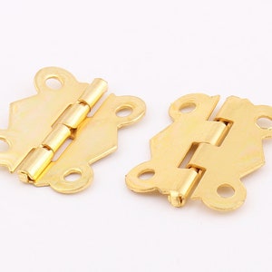 10pcs Hinges 20*25mm Gold Box Hinge Metal Box Hinges Jewelry Box Hinge ...