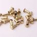 50pcs Gold Rivets 5mmw8mmh Single Cap Rivets Rapid Rivets Studs Solid ...