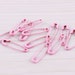200pcs 19mm Safety Pins Pink Safety Pin Brooch Small Safety Pin Metal ...