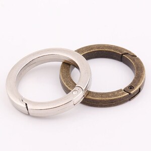 6pcs 1"inch Spring Gate Rings Spring Ring Clasp Spring O Rings Spring ...
