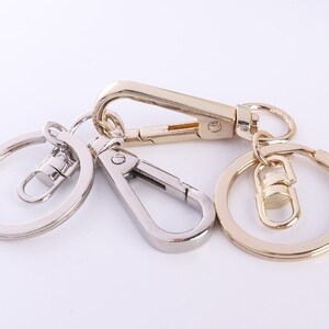 Keychain With Clip, Snap Hook Key Rings, Purse Hook Split Rings ...