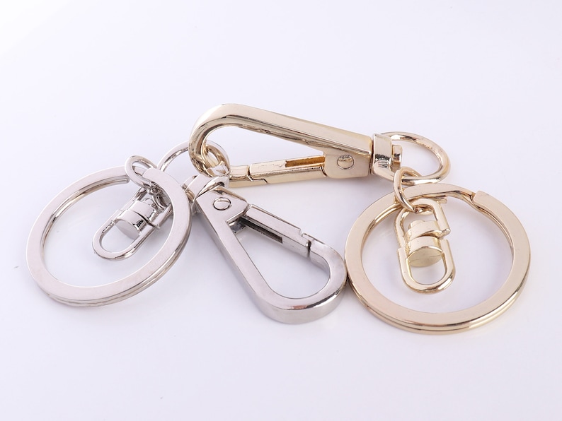 Keychain With Clip Snap Hook Key Rings Purse Hook Split | Etsy