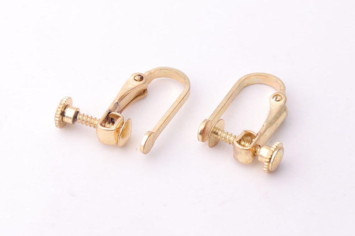 6pairs Gold Screw Clip on Earring Screw Back Clip Earring Clip - Etsy