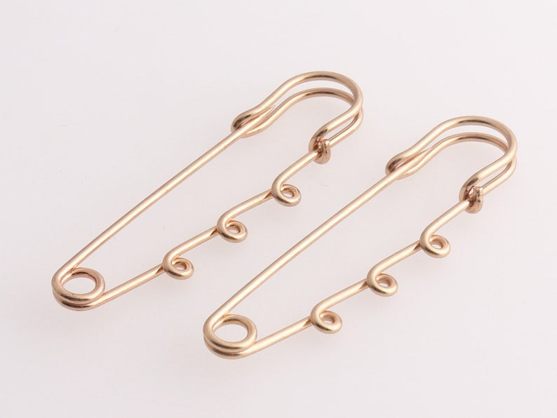 Safety Pins Brooches Kilt Pins With Loops Safety Brooch Metal - Etsy