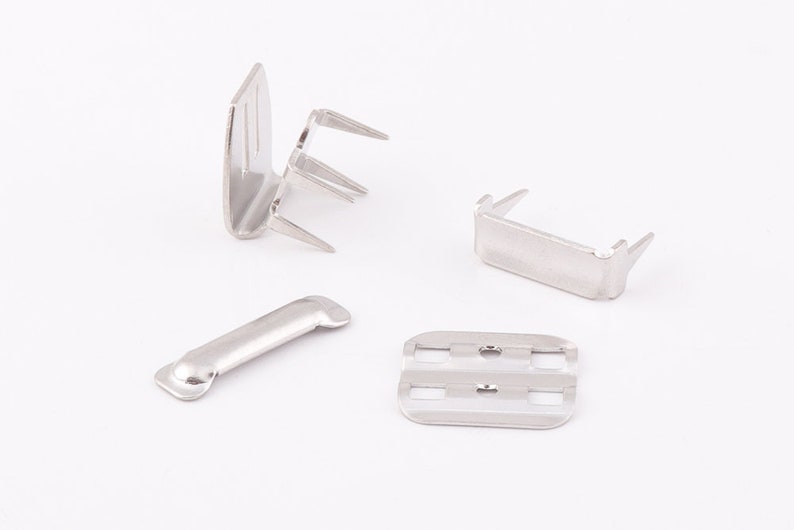 Metal Hook and Eye Closures 20set Hook and Bar Fasteners 4 Part Hook ...
