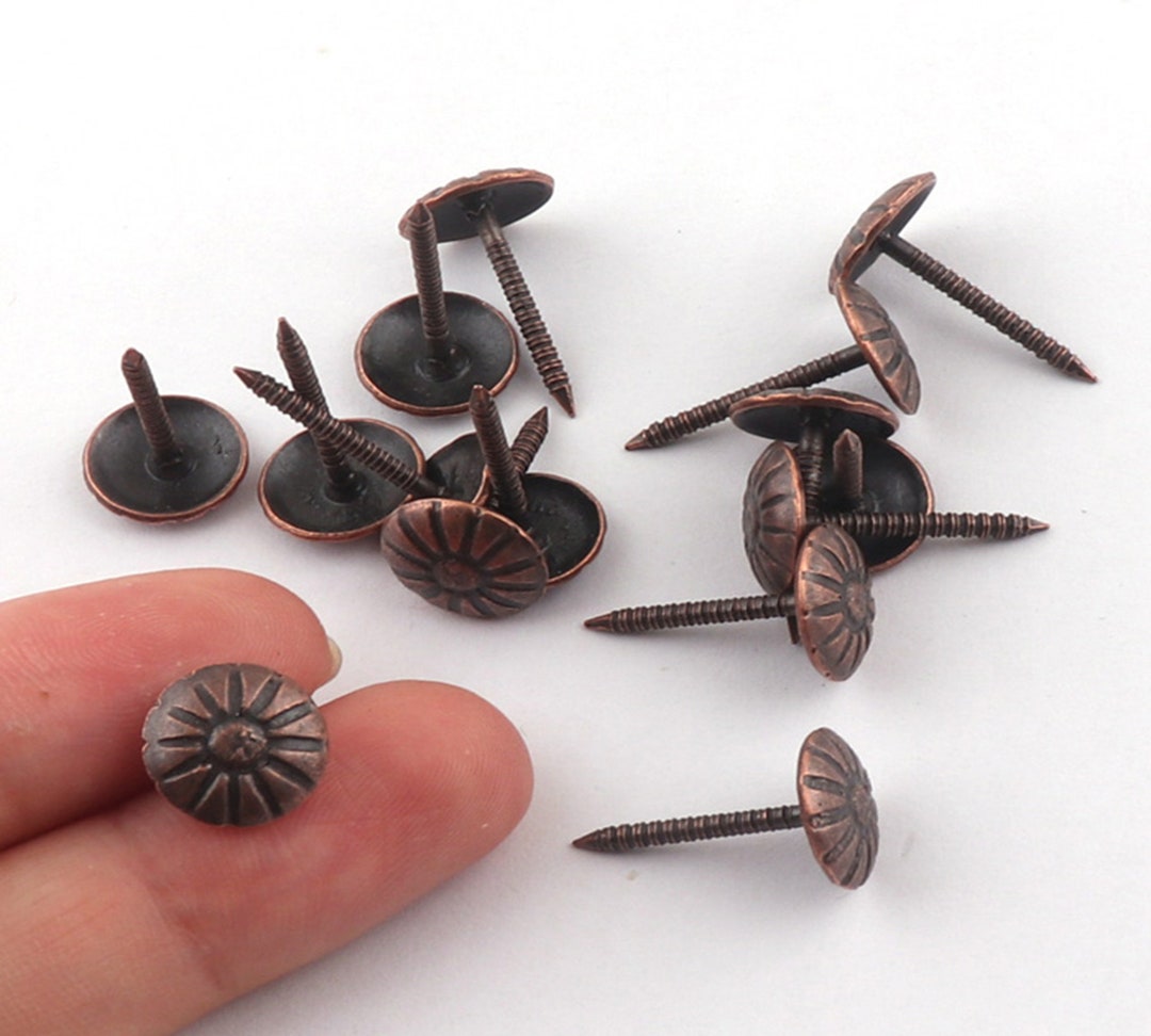 Sofa Nail Antique Red Copper Upholstery Tacks Push Pins Decorative ...