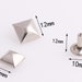 Rivets Pyramid Rivets Studs Rapid Rivets Punk Rock Decorative Rivet ...