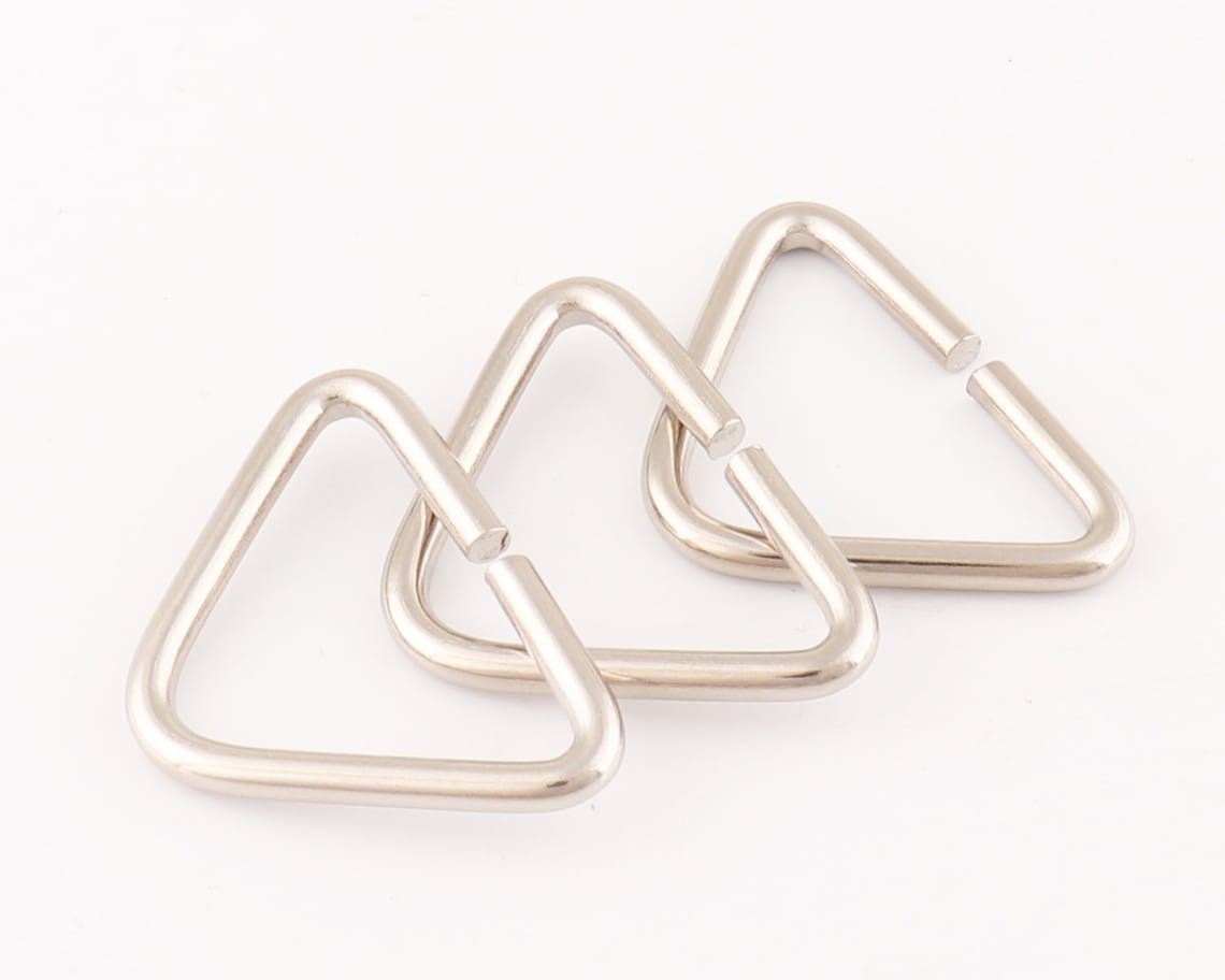 Silver Triangular Buckle Belt Buckles Strap Buckle Slide - Etsy