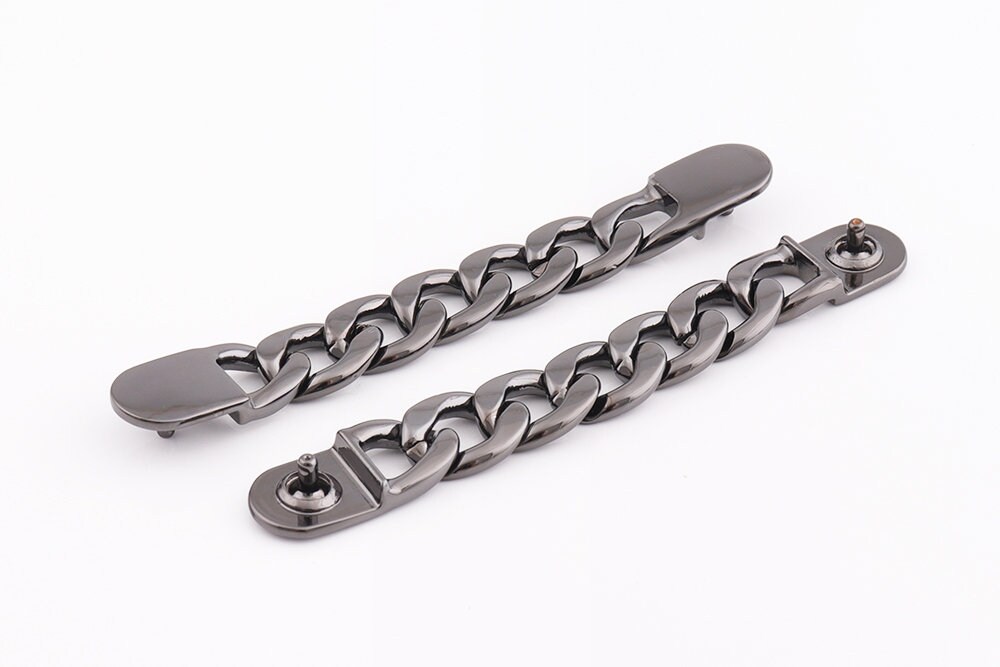 Gunmetal Chains With Rivets Curb Chain Chunky Chains Link | Etsy