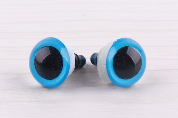 12mm Blue Safety Eyes With Washers Plastic Eye Amigurumi Eyes | Etsy