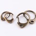 Bronze Spring Clasp Self Closing Snap Hooks Carabiner Hook Push Gate ...