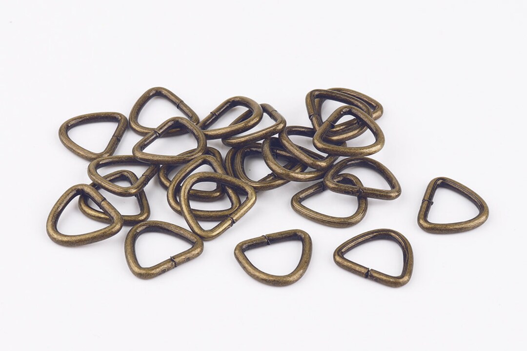 50pcs 3/8"(10mm) D Rings Small D-rings Buckles Jewelry Making Jump Ring ...